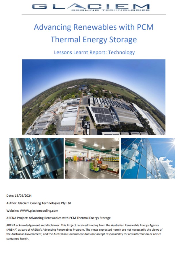 Glaciem - PCM Thermal Energy Storage Project - Lessons Learnt Report 3 ...