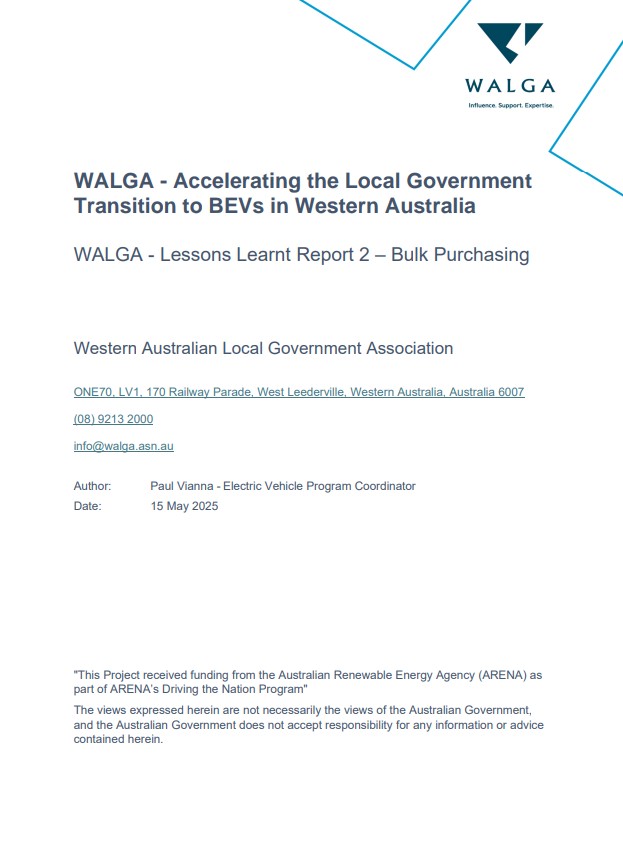 WALGA - Accelerating the Local Government Transition to BEVs in Western ...