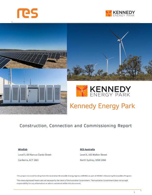 Kennedy Energy Park - Construction, Connection and Commissioning Report ...