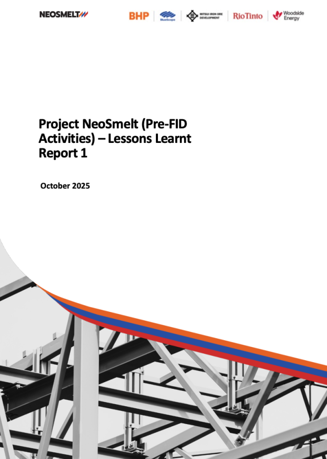 BlueScope - NeoSmelt - Lessons Learnt Report 1 - Australian Renewable ...