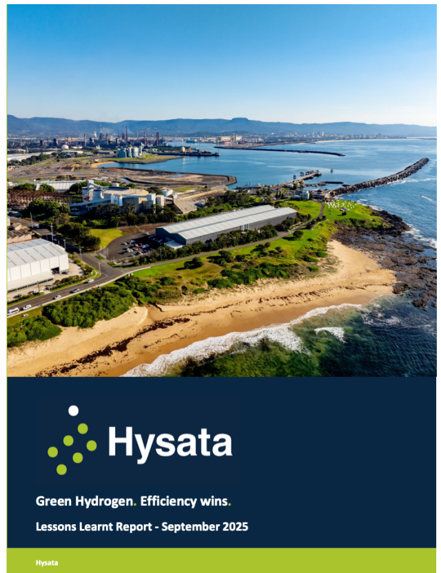 Hysata - High-Efficiency ‘Capillary-fed’ Electrolyser Pilot Project ...