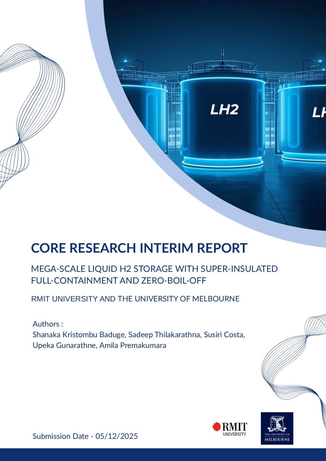 RMIT – Mega-scale liquid H2 storage with super-insulated full ...